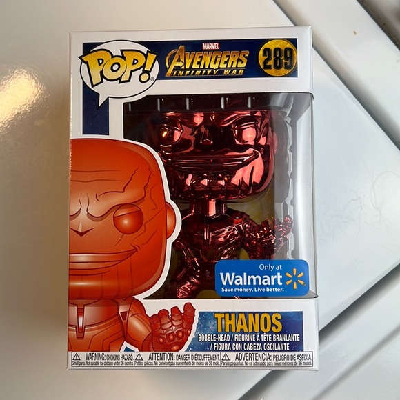 Funko | Toys | Funko Pop Thanos 289 Red Chrome Walmart Exclusive Wpop ...